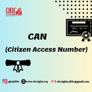 CAN Number registration process in E-savai portal TamilNadu