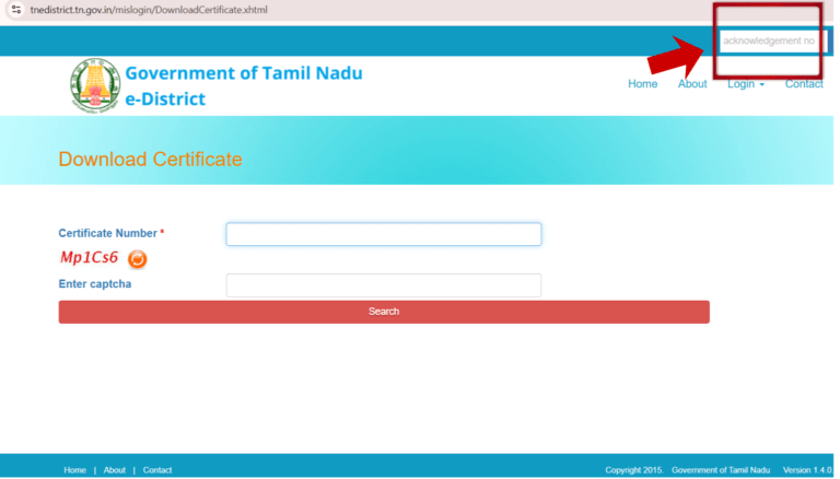 How to Download Community Certificate in Tamil Nadu