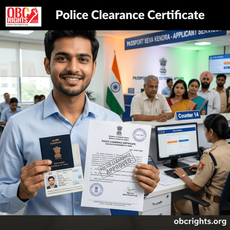 PCC fees India 2026 - obcrights